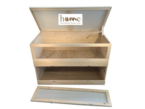 Two Tier Stackable Guinea Pig Cage - High quality - Made in the UK.