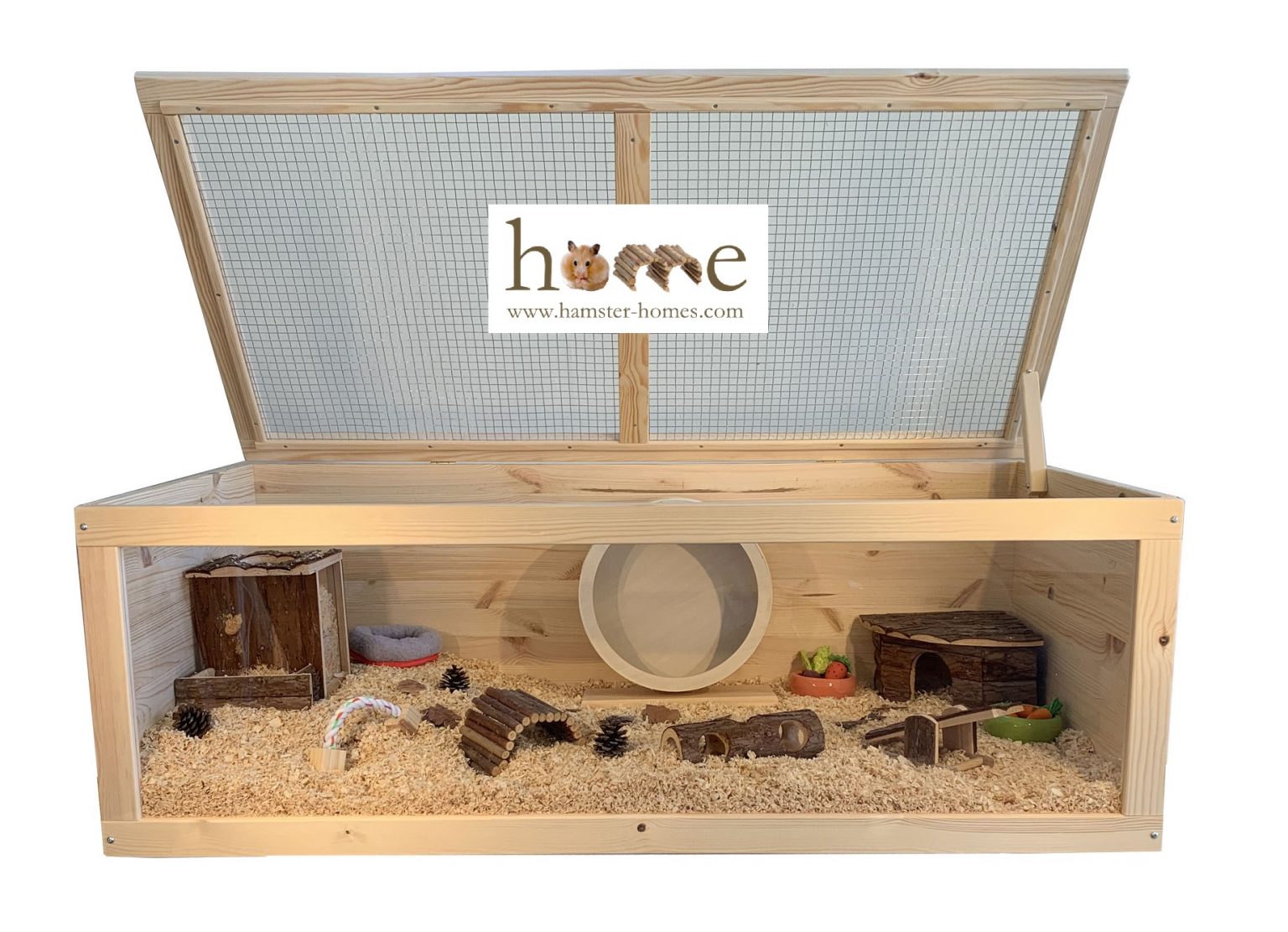 Super Large Hamster Cage & Small Pet Home with Full Height Perspex ...